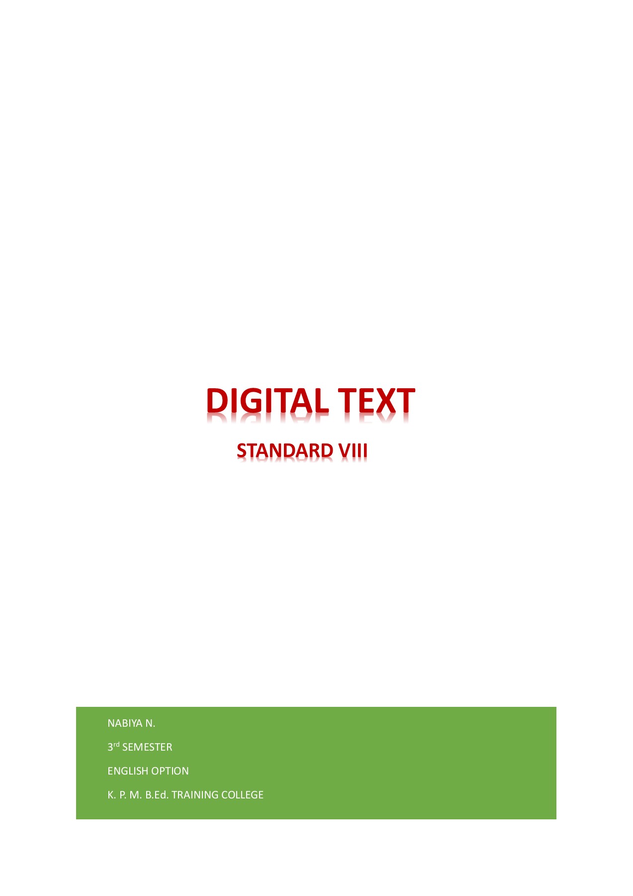 text - nabiya nasarudeen - Page 1 - 32 | Flip PDF Online | PubHTML5