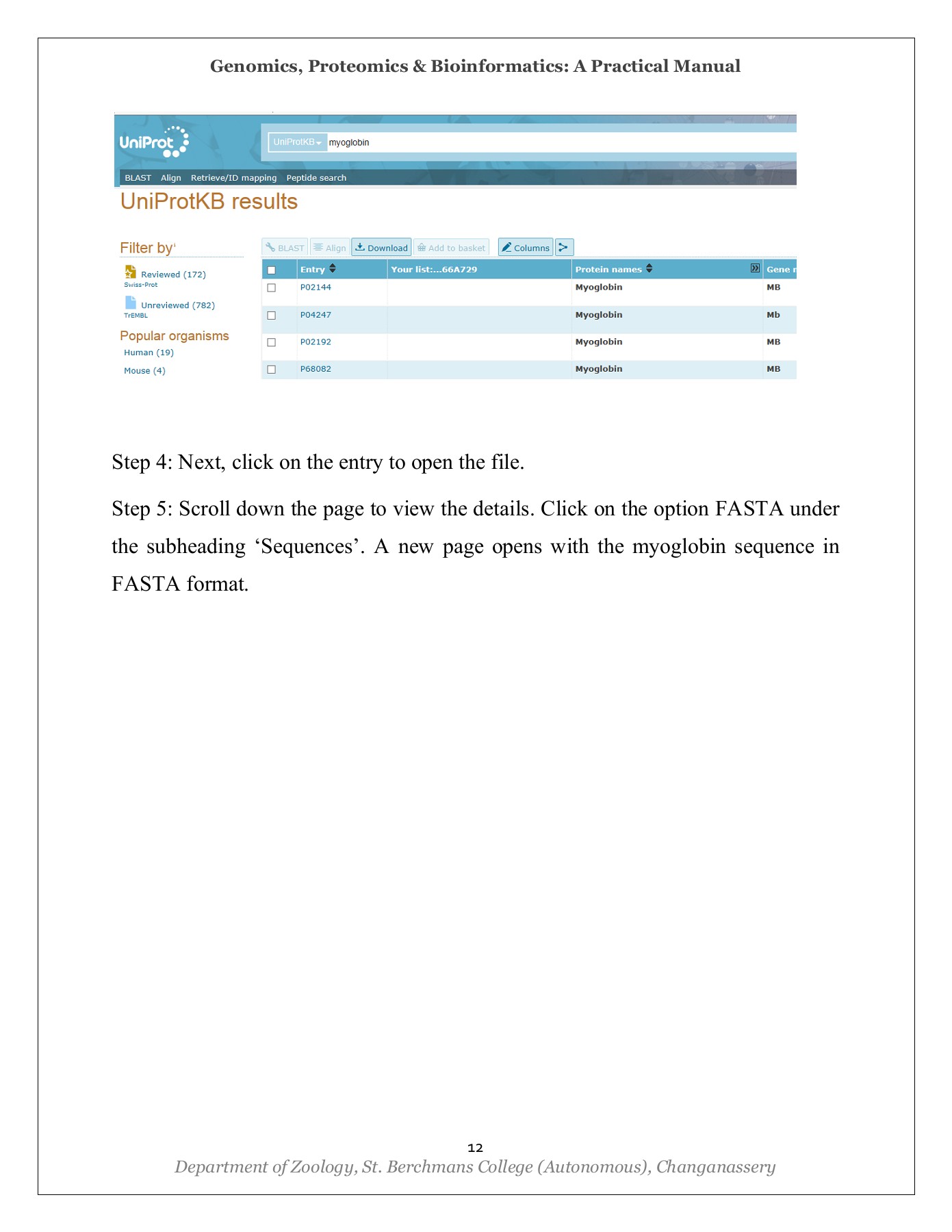 Bioinformatics Practical Manual - philip - Page 13 | Flip PDF Online | PubHTML5