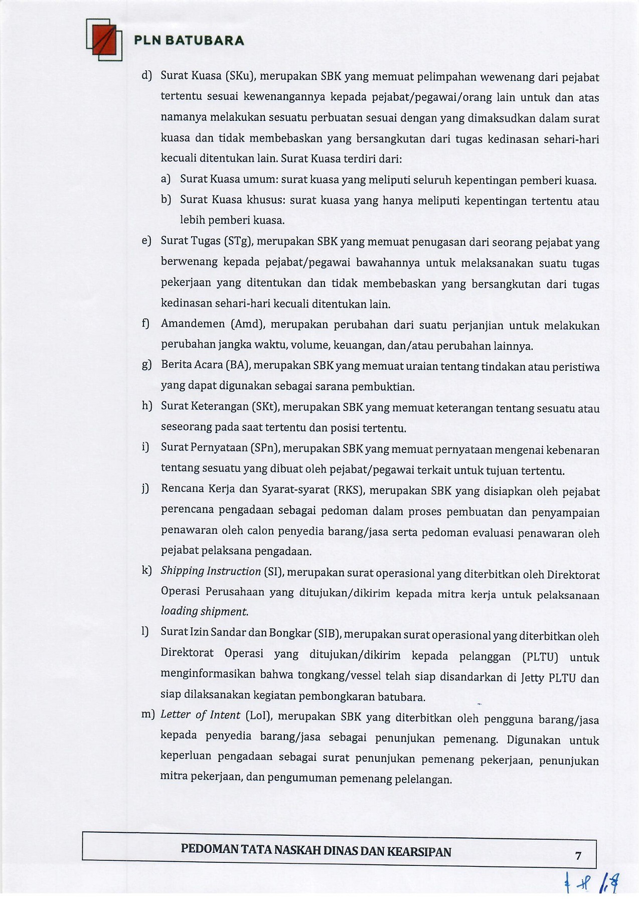 PERDIR dan PEDOMAN TNDK PLNBB 2021 - PLN Batubara - Halaman 11 | PDF Online | PubHTML5