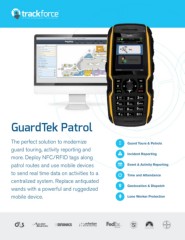 GuardTek Patrol - Guard Touring App by Trackforce - Trackforce - Page 1 ...