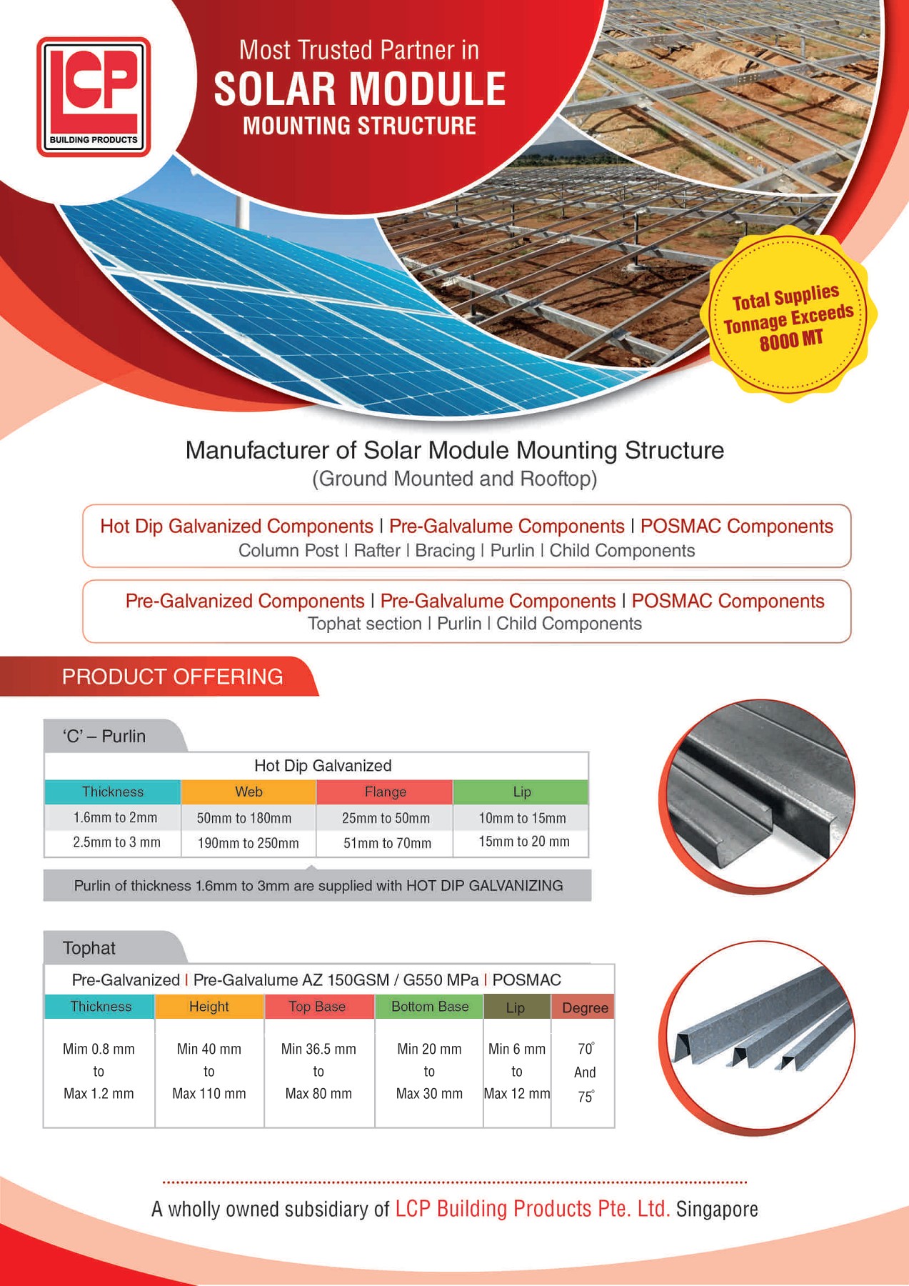LCP - Solar Module Mounting Structure - LCP Building Products Pvt Ltd ...
