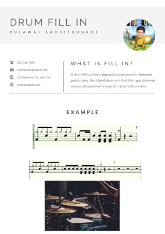 Drum Fill in - Fame Pulawat - Page 1 - 3 | Flip PDF Online | PubHTML5