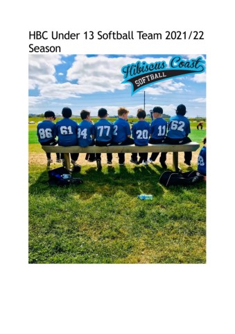 HBC Under 13 Falcons 2021 2022