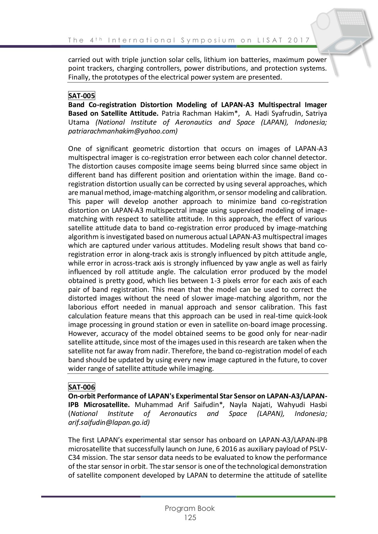 The 4th LISAT Symposium Program Book - rifishere - Page 127 | Flip PDF ...