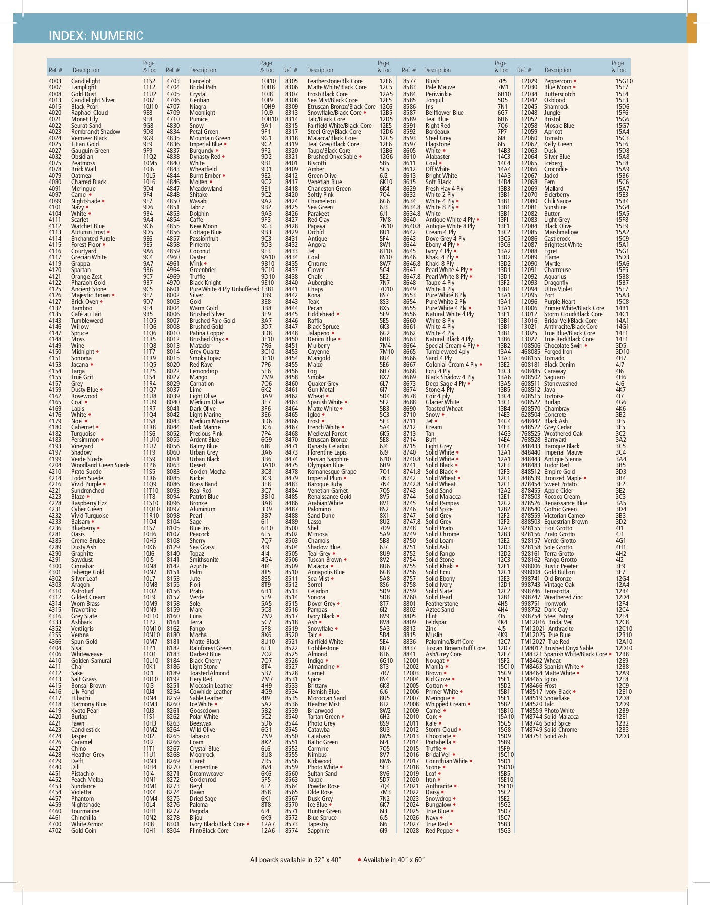 BAINBRIDGE Artcare Color Style Guide 2019 - jdavis - Page 18 | Flip PDF ...