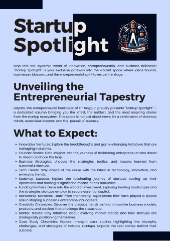 Startup Spotlight Edition 1