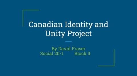 David F - Identity and Unity Project (Chapter 1, 13 - 16)