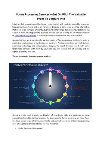Forms Processing Services – Get On With The Valuable Types To Venture Into