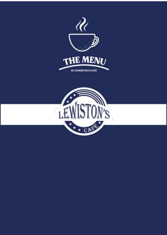 The menu of Lewiston's Café