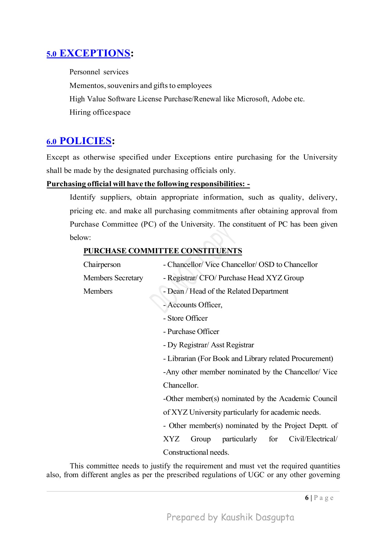 SOP - Standard Operating Procedure for Purchase Operation - kaydeejee ...