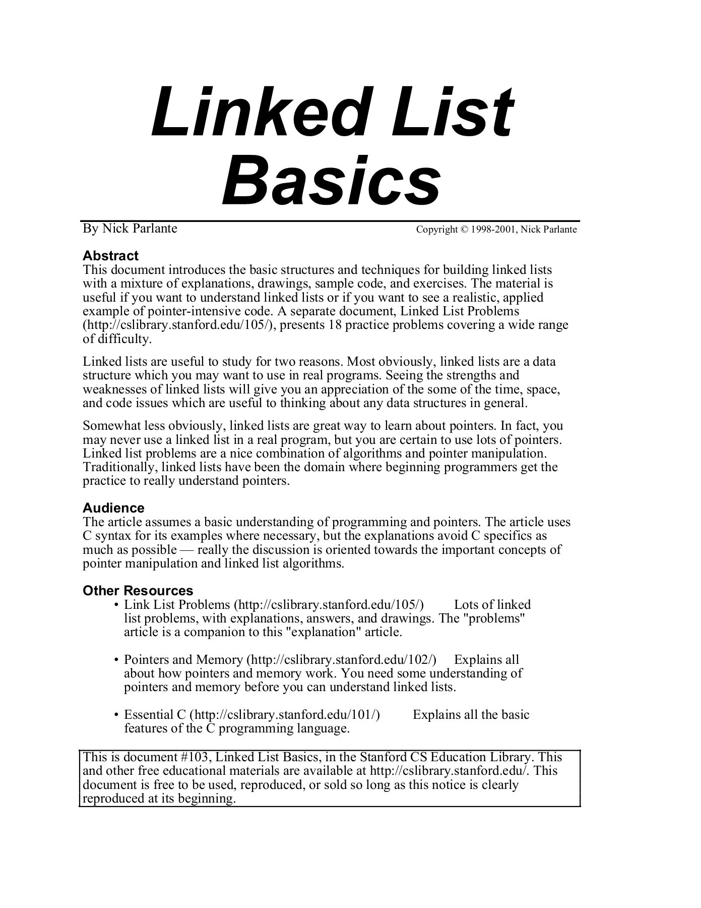LinkedListBasics - abhichat13 - Page 1 - 26 | Flip PDF Online | PubHTML5