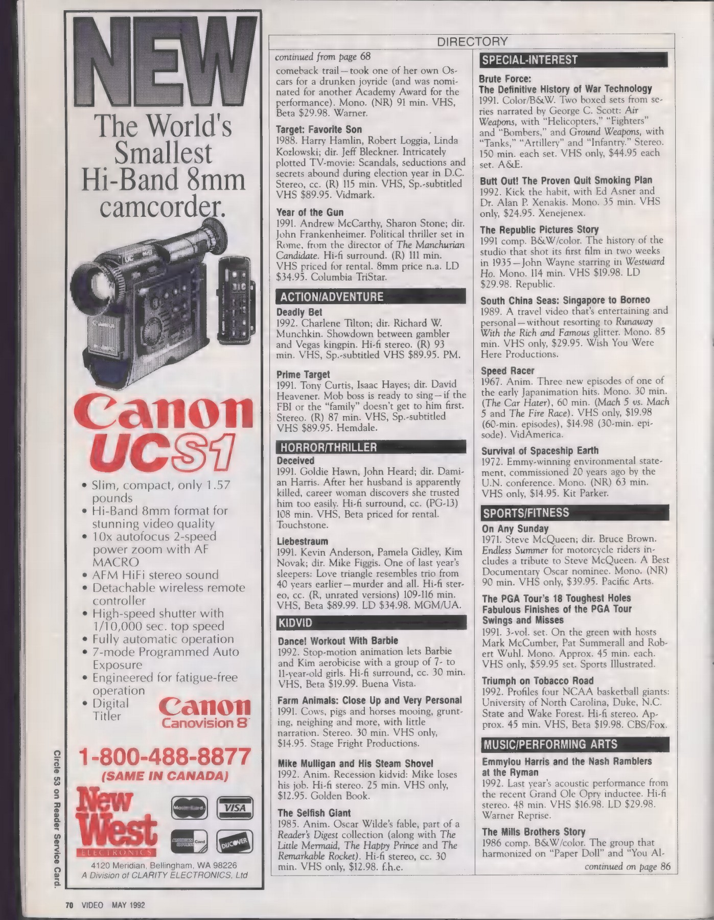 video-magazine-1992-05 - Alex Chernyak - Page 70 | Flip PDF Online | PubHTML5