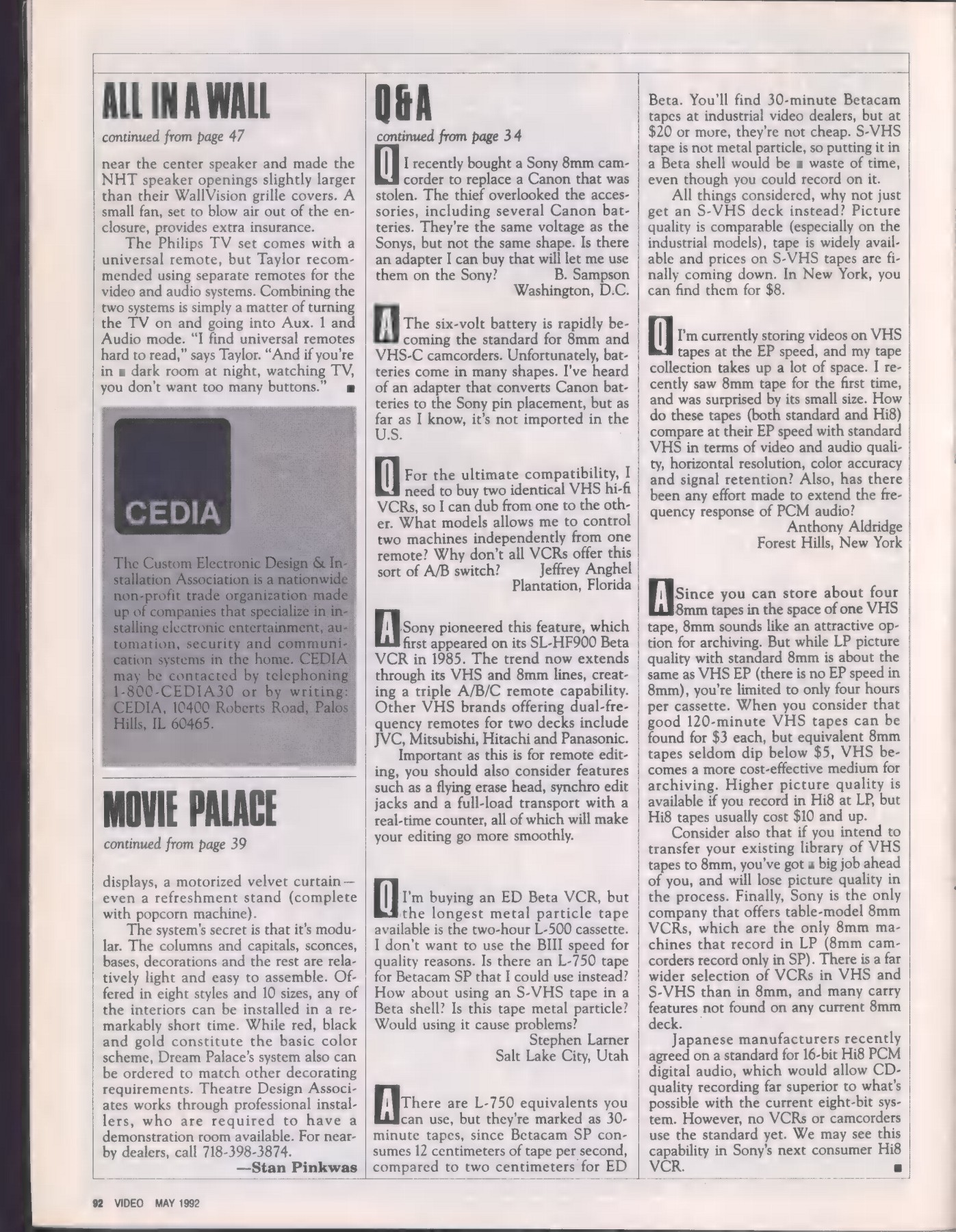 video-magazine-1992-05 - Alex Chernyak - Page 92 | Flip PDF Online | PubHTML5