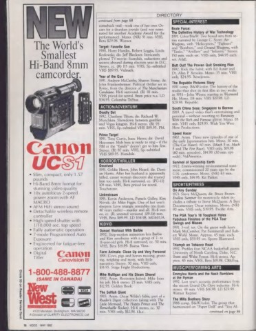 video-magazine-1992-05 - Alex Chernyak - Page 70 | Flip PDF Online | PubHTML5