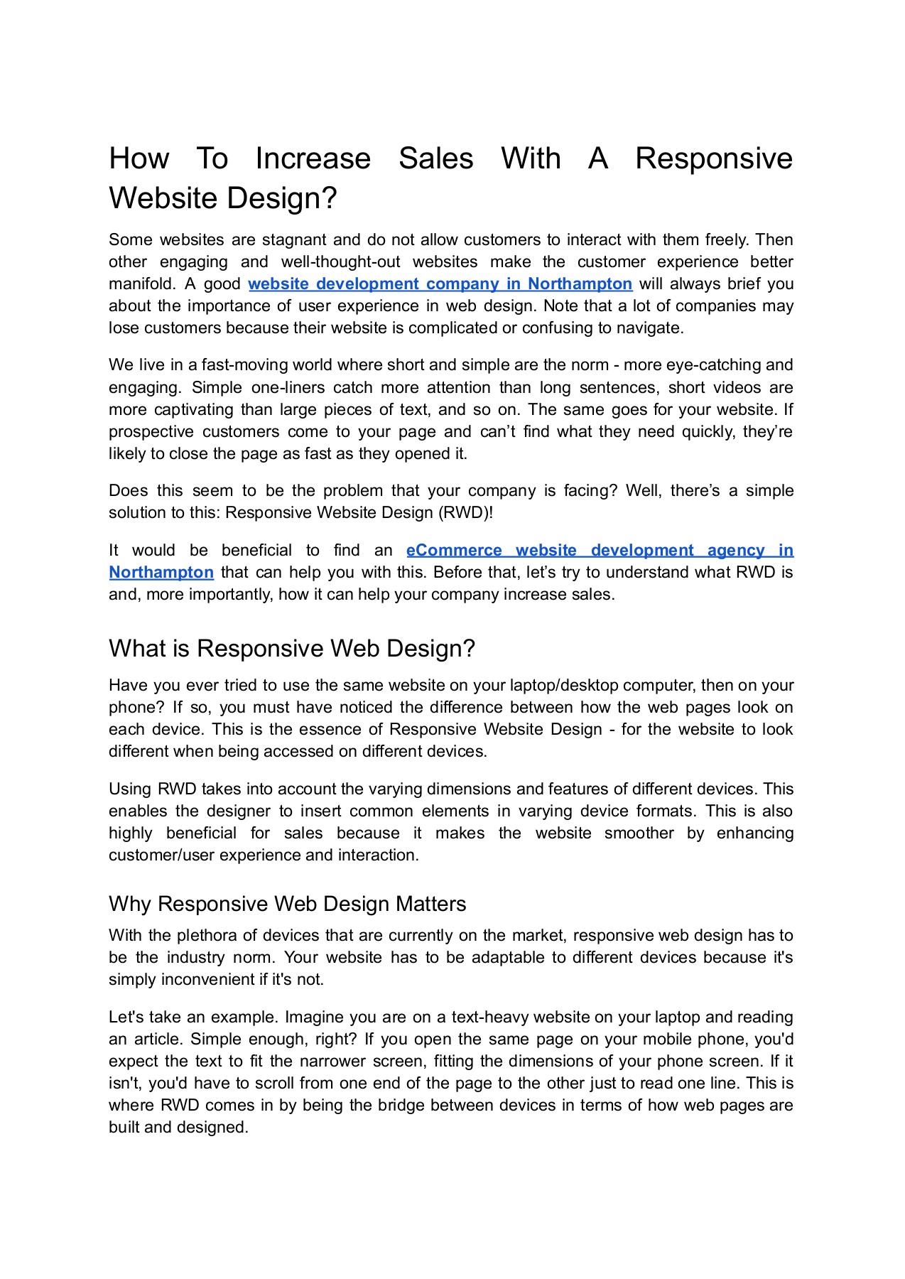 How To Increase Sales with A Responsive Website Design.docx - onetoone ...