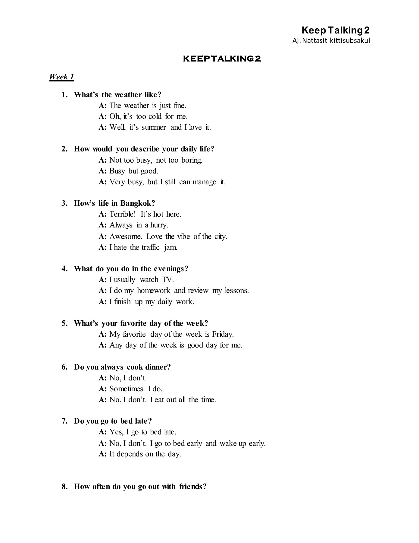 Keep Talking 2 - T. Nat - Page 1 - 13 | Flip PDF Online | PubHTML5