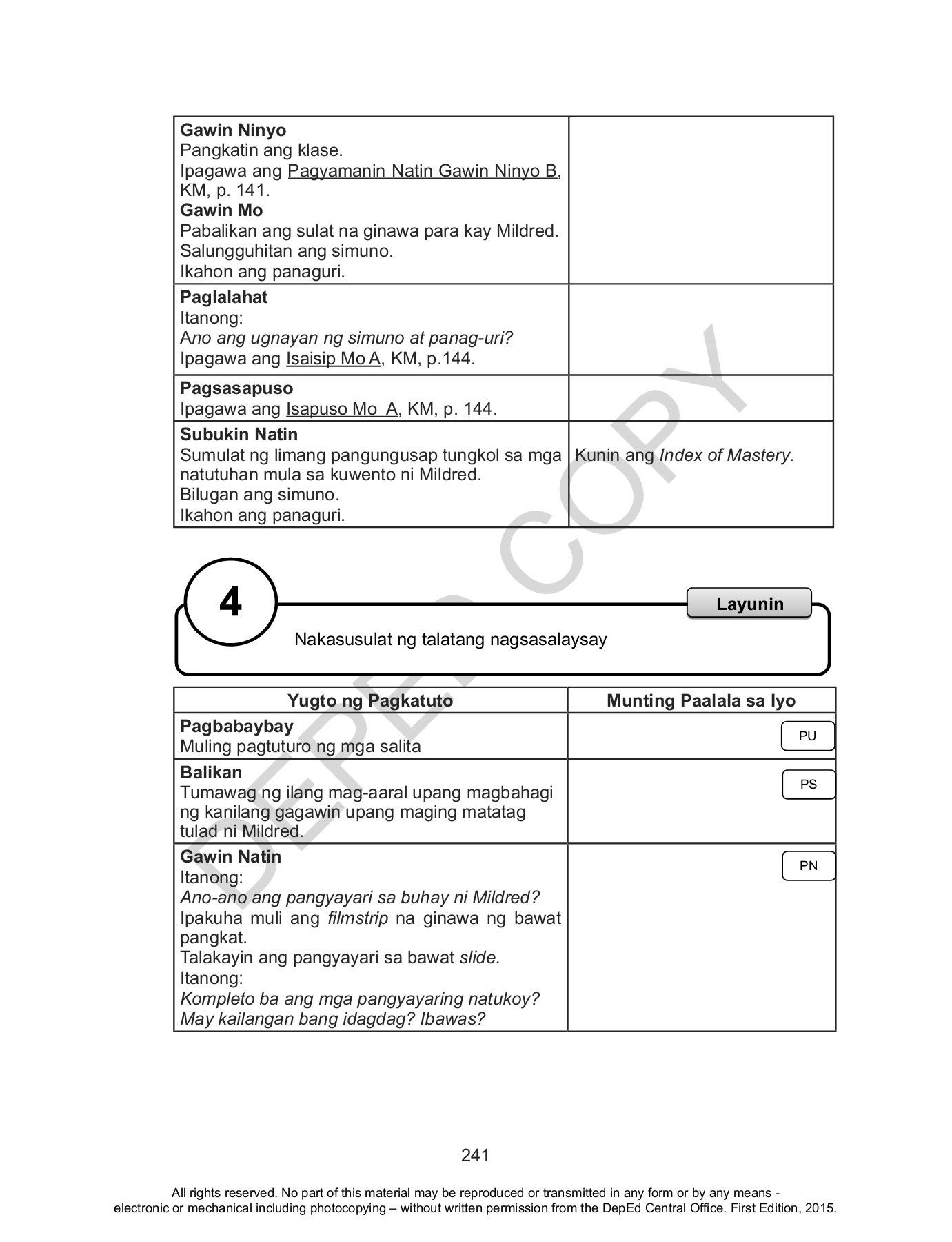 Filipino Grade 4 - Palawan BlogOn - Pahina 314 | Online na PDF | PubHTML5