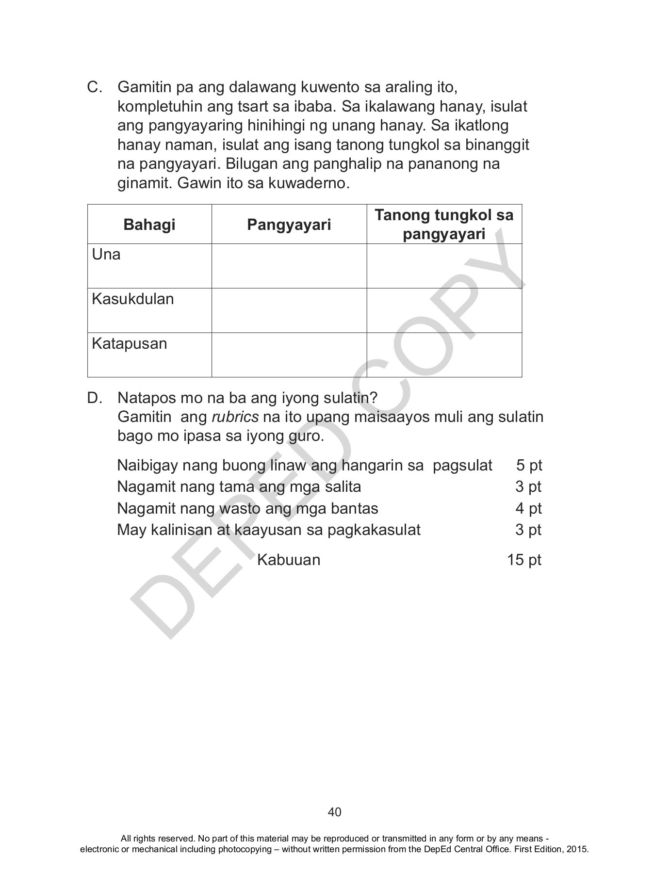 Filipino Grade 4 - Palawan BlogOn - Page 47 | Flip PDF Online | PubHTML5