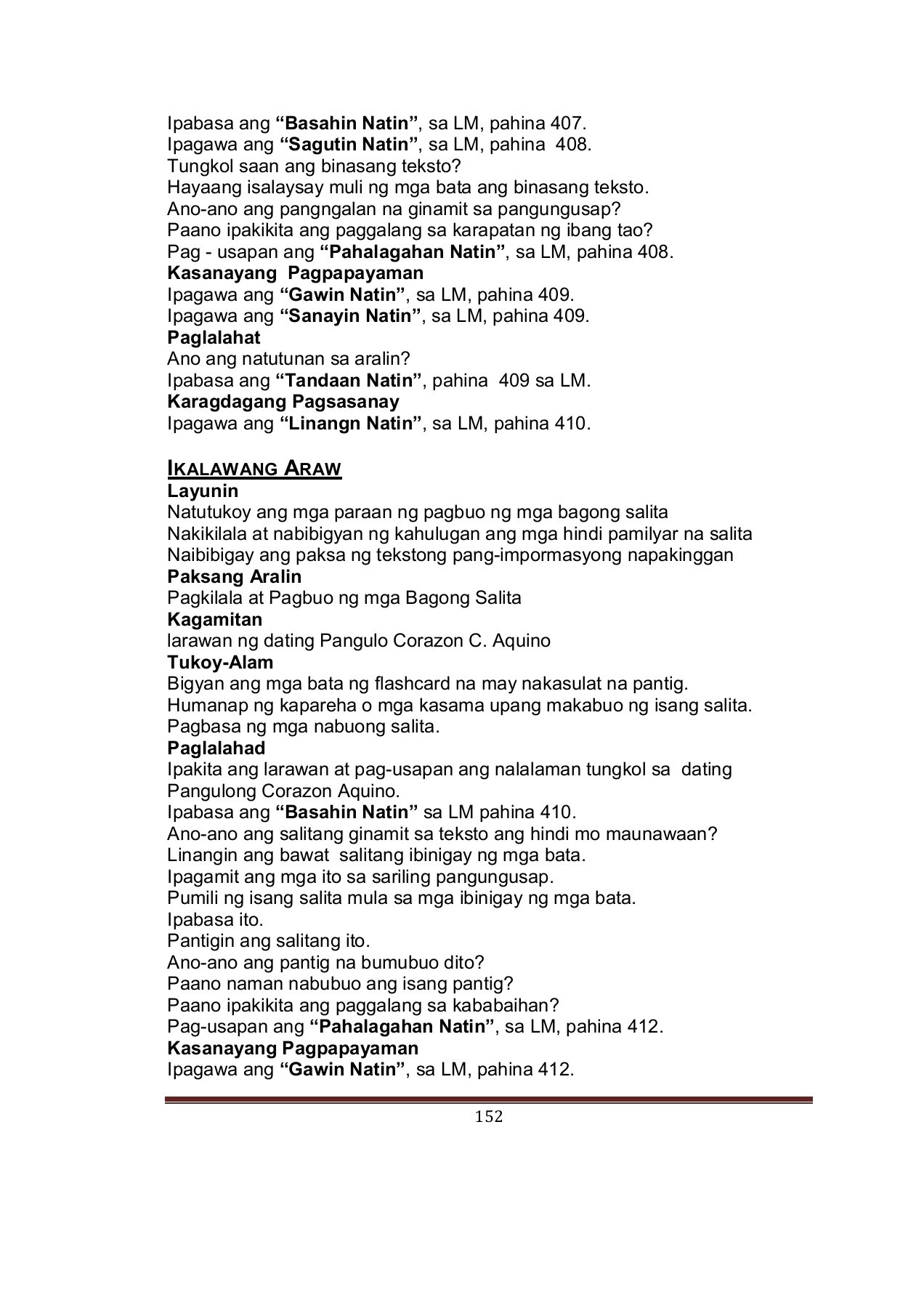 Filipino Grade 2 - Palawan BlogOn - Pahina 153 | Online na PDF | PubHTML5