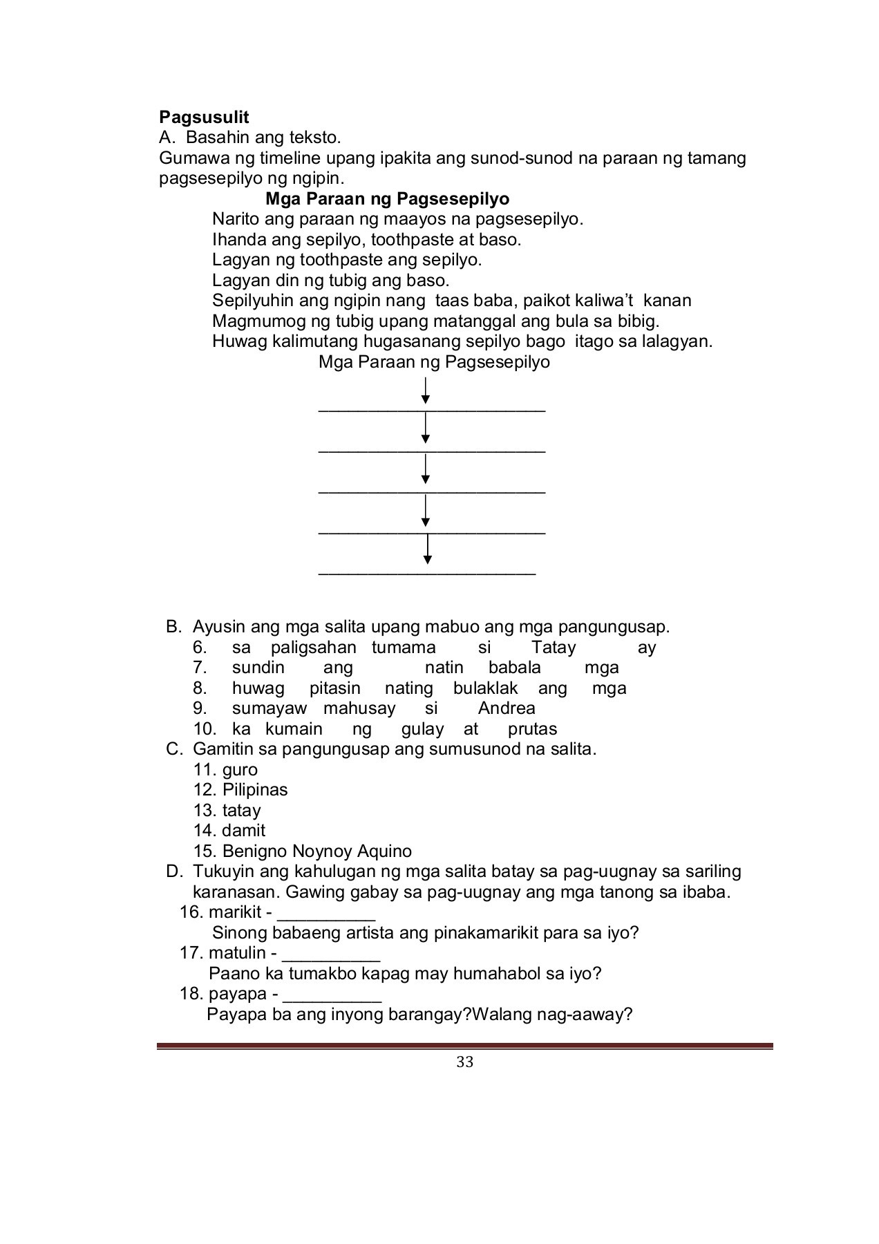 Filipino Grade 2 - Palawan BlogOn - Pahina 34 | Online na PDF | PubHTML5