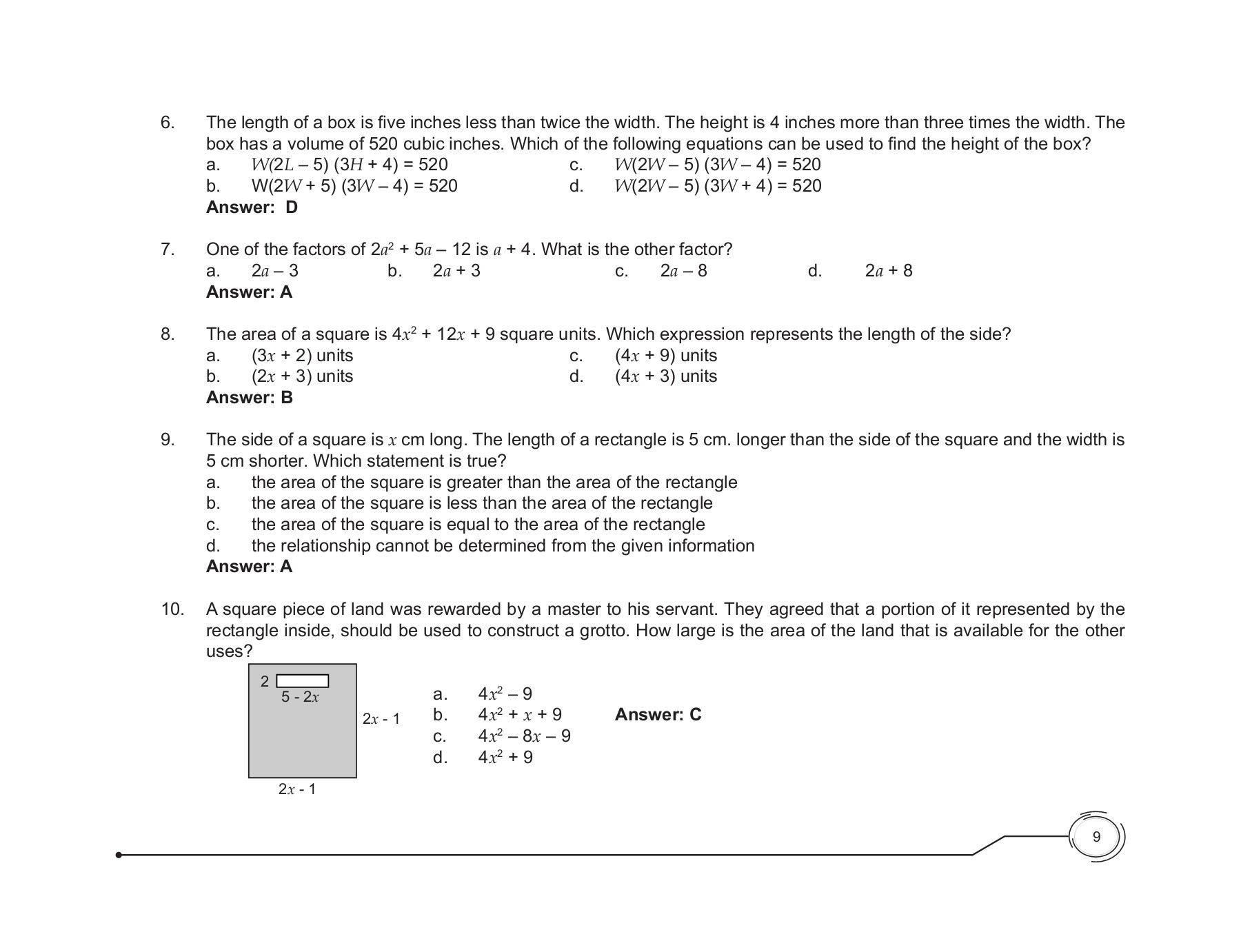 Mathematics Grade 8 Part 1 - Palawan BlogOn - Page 10 | Flip PDF Online ...