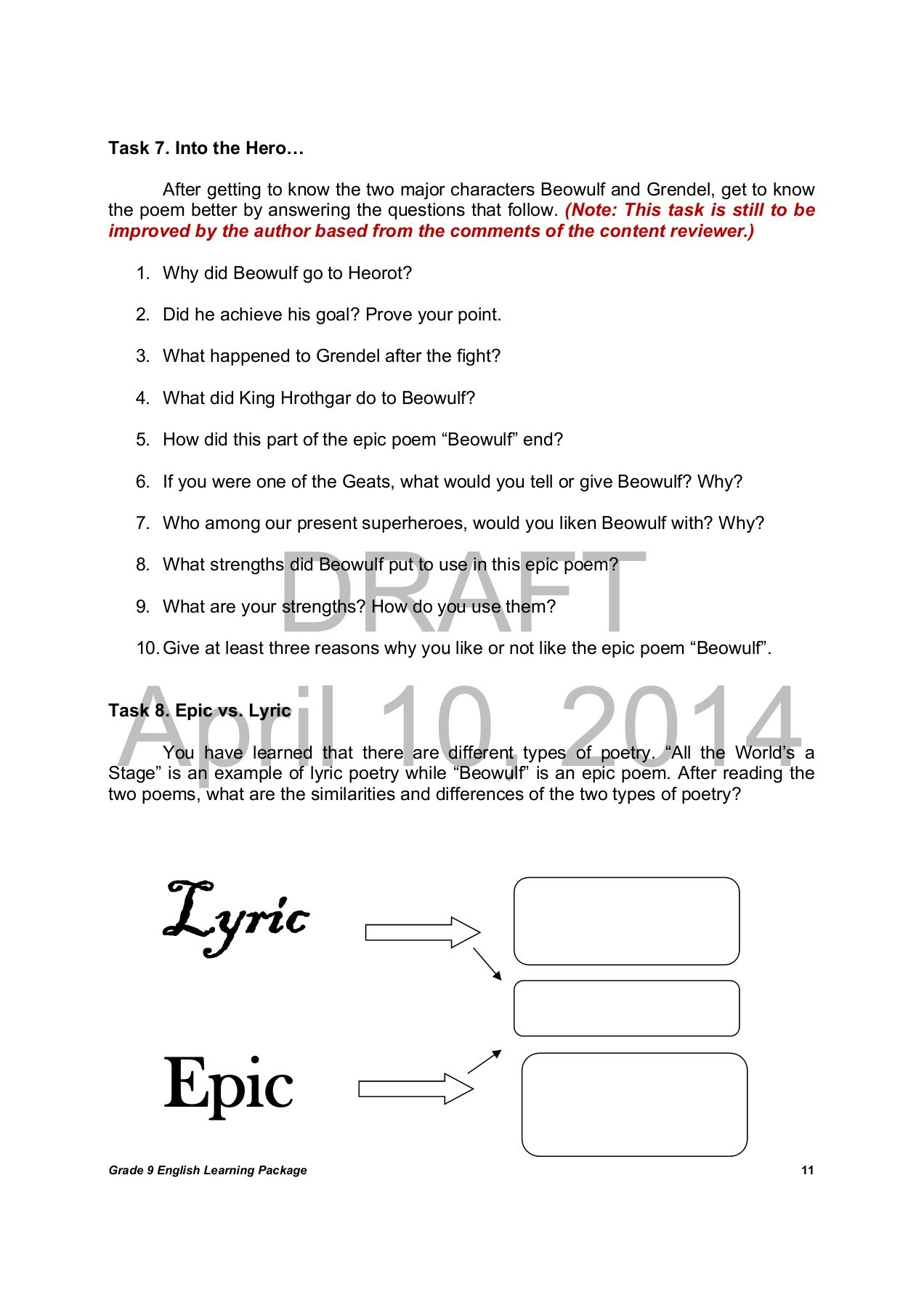 English Grade 9 Part 1 - Palawan BlogOn - Page 34 | Flip PDF Online ...