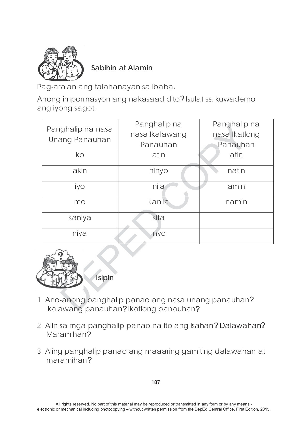Mother Tongue Grade 3 - Palawan BlogOn - Page 196 | Flip PDF Online ...