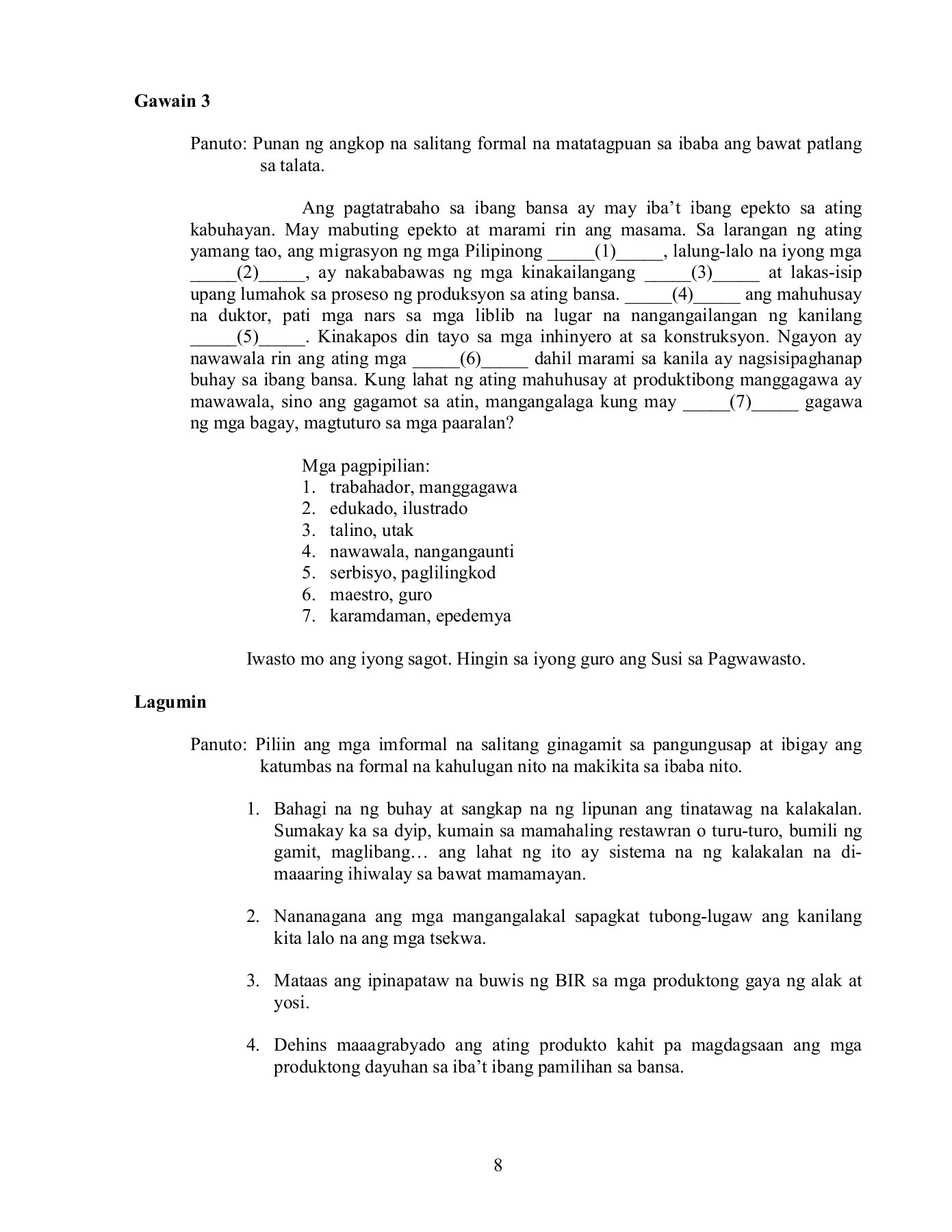 FILIPINO 2 Part 1 - Palawan BlogOn - Pahina 9 | Online na PDF | PubHTML5