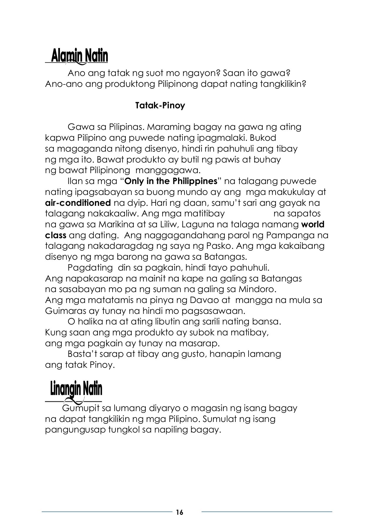 Filipino Grade 3 - Palawan BlogOn - Pahina 105 | Online na PDF | PubHTML5