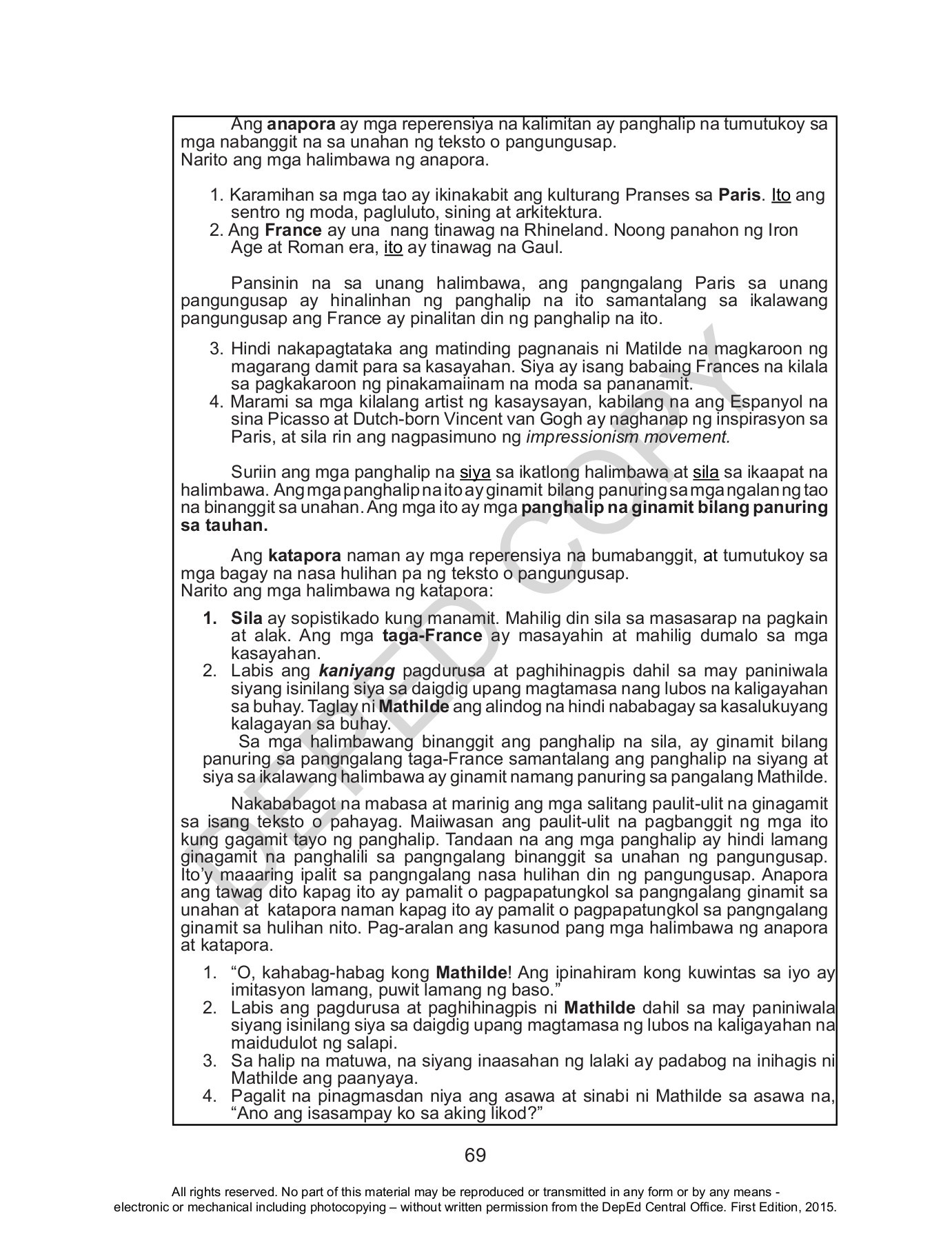 Filipino Grade 10 (Modyul 1-3) - Palawan BlogOn - Pahina 73 | Online na ...