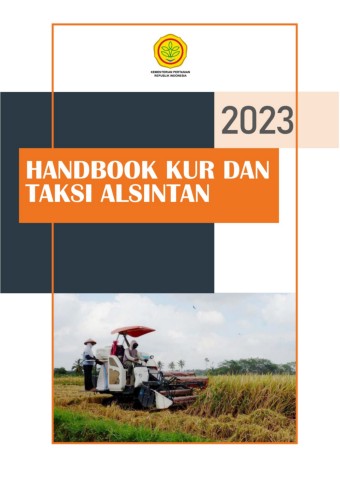 Handbook KUR and Taksi Alsintan - santosa raharjo - Kaca 1 - 23 | PDF Online | PubHTML5