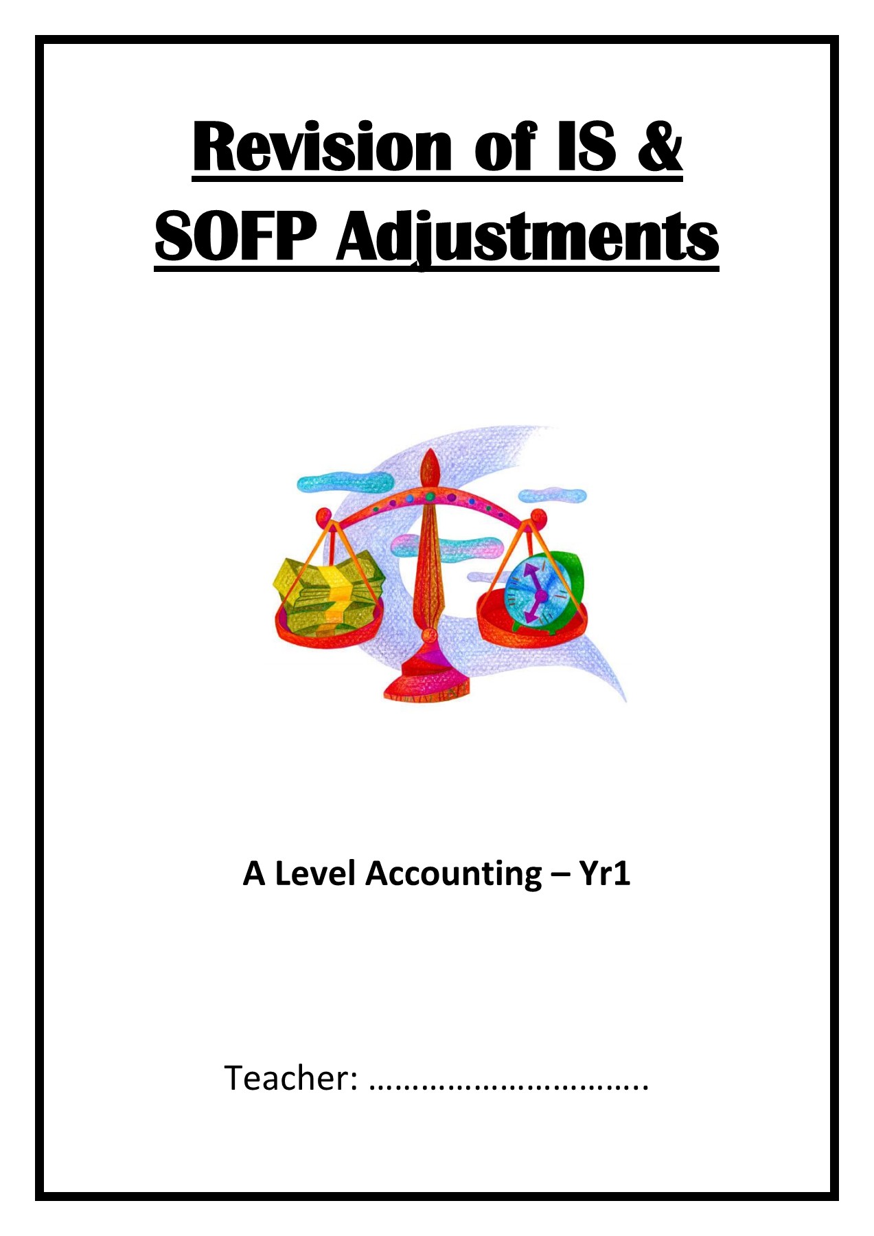 Revision of IS SOFP and Suspense Accounts - Student Work Pack - FINAL ...