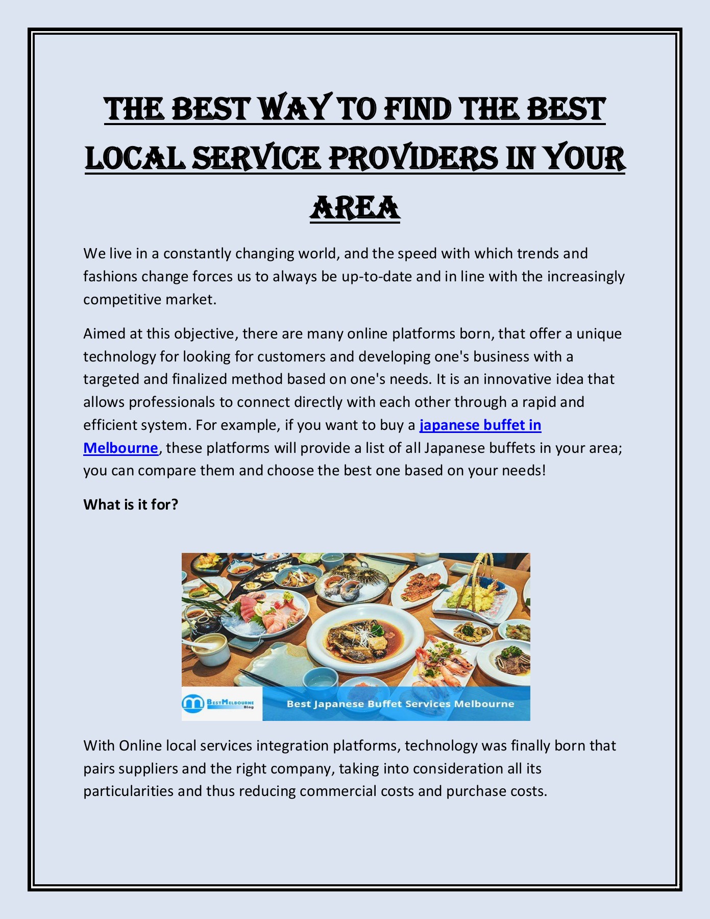 The best way to find the best local service providers in your area ...