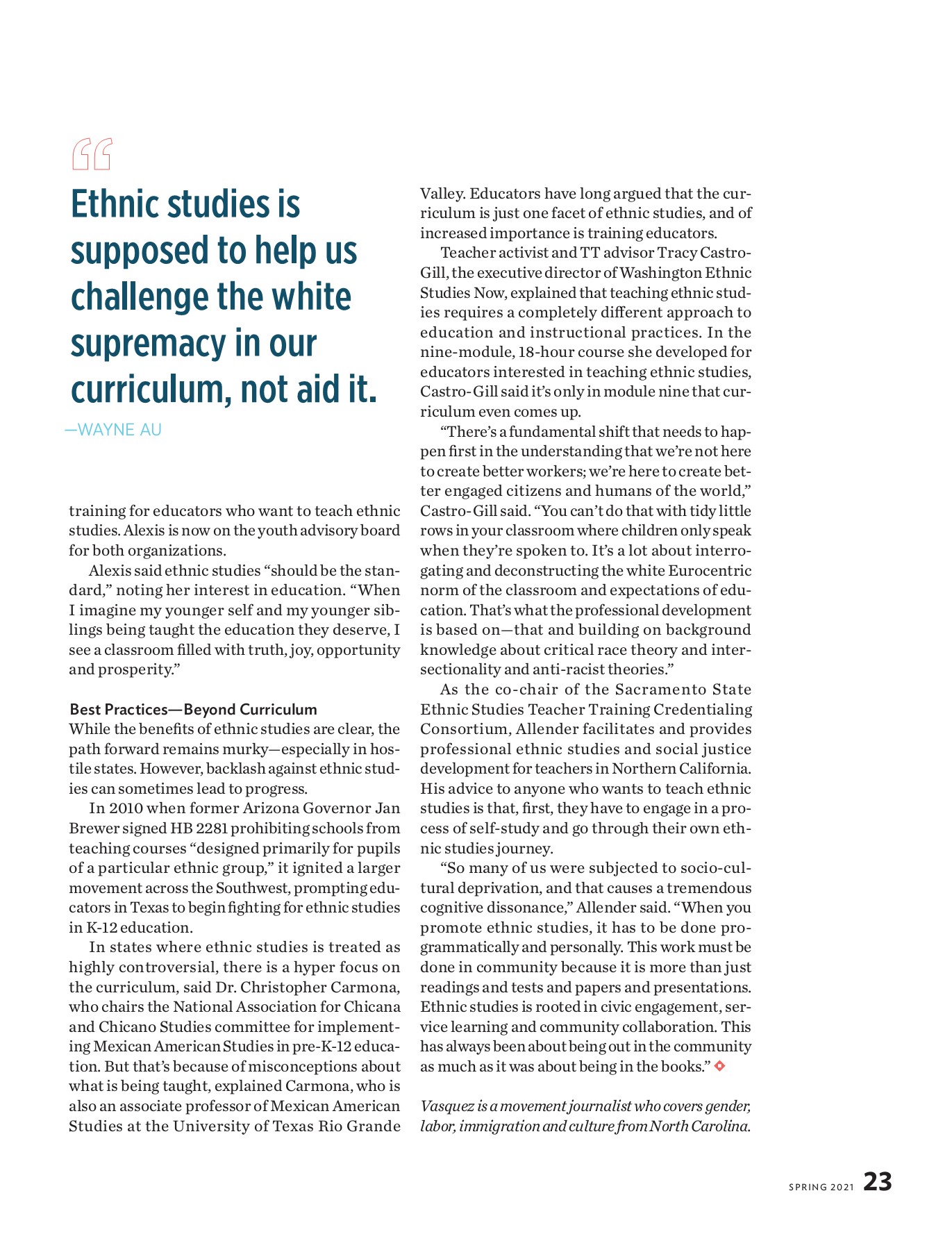 Teaching Tolerance Magazine - Callamilk - Page 25 | Flip PDF Online ...