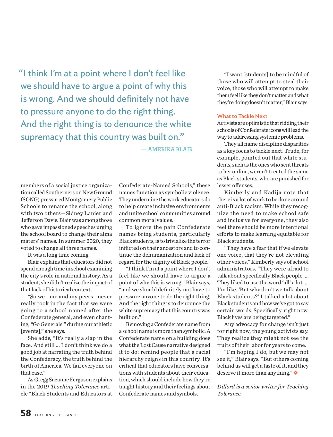 Teaching Tolerance Magazine - Callamilk - Page 60 | Flip PDF Online ...