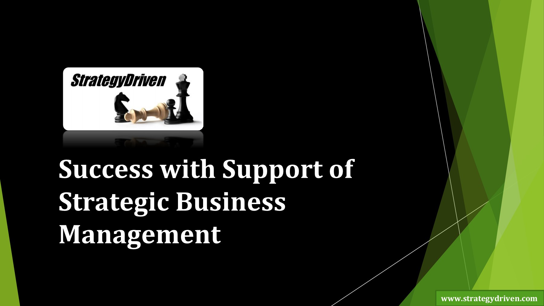 Success with Support of Strategic Business Management ...