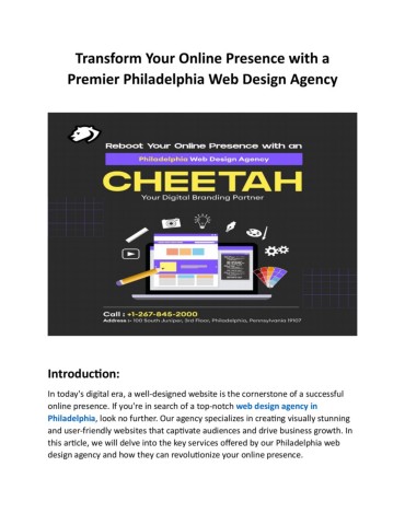 Philadelphia Web Design Agency