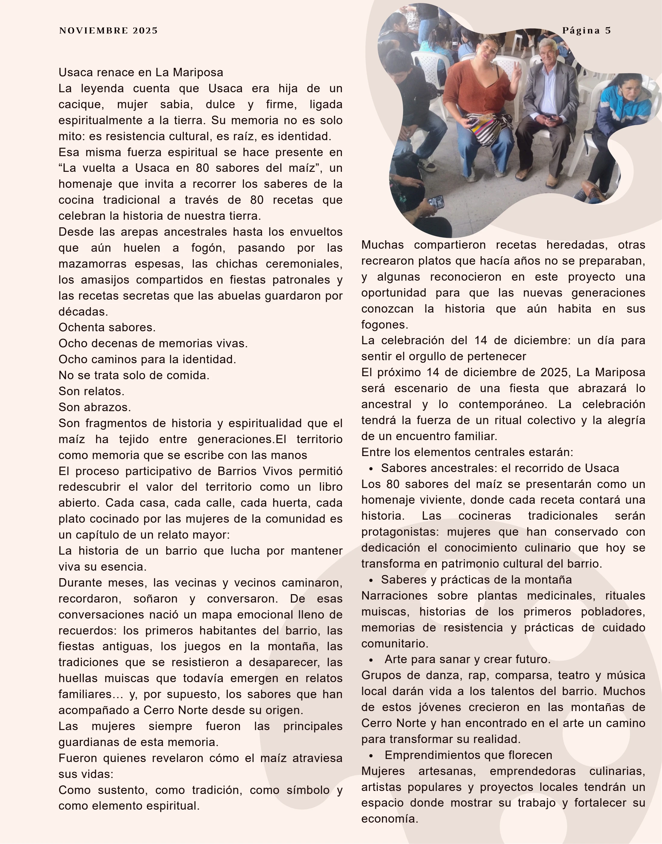 Noviem 2025 edición 63 (1) - Asinco Integración Comunitaria - Página 5 ...