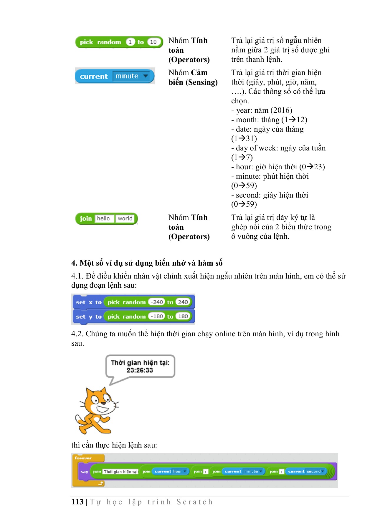 Tu hoc lap trinh Scratch - Phuong Lan - Page 113 | Flip PDF Online ...