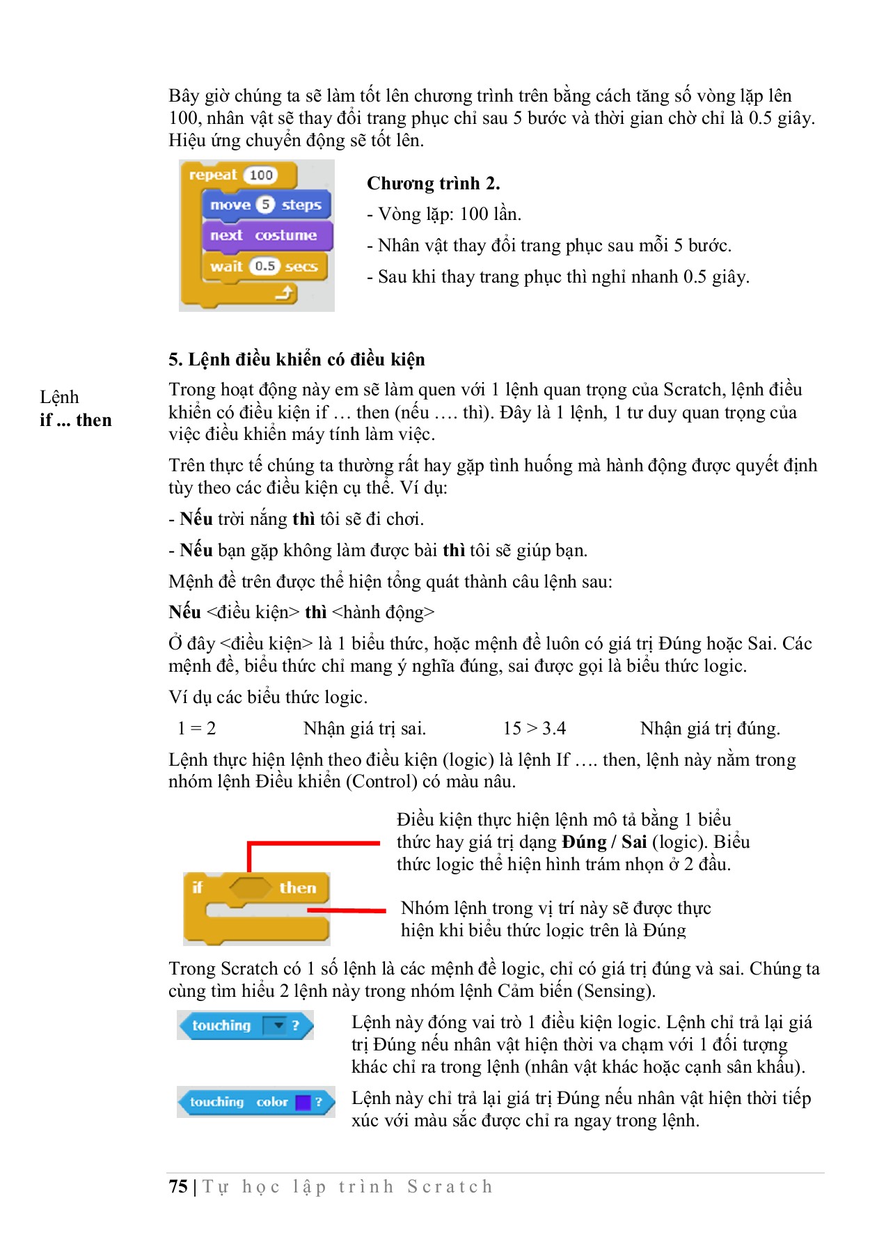 Tu hoc lap trinh Scratch - Phuong Lan - Page 75 | Flip PDF Online ...
