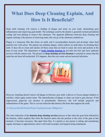 What Does Deep Cleaning Explain, And How Is It Beneficial?