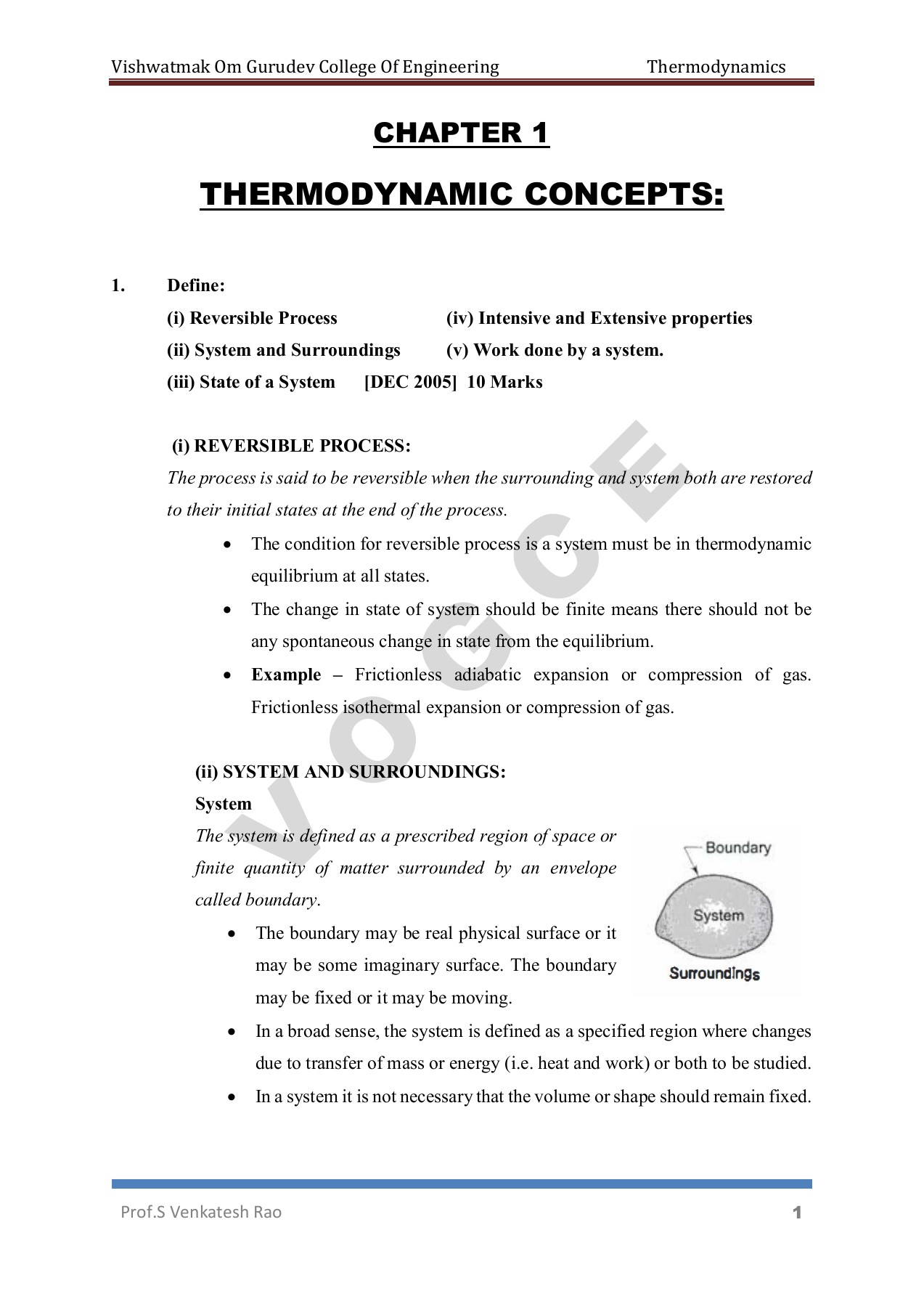 ENGINEERING THERMODYNAMICS STUDY MATERIAL - Venkatesh Rao - Page 1 ...
