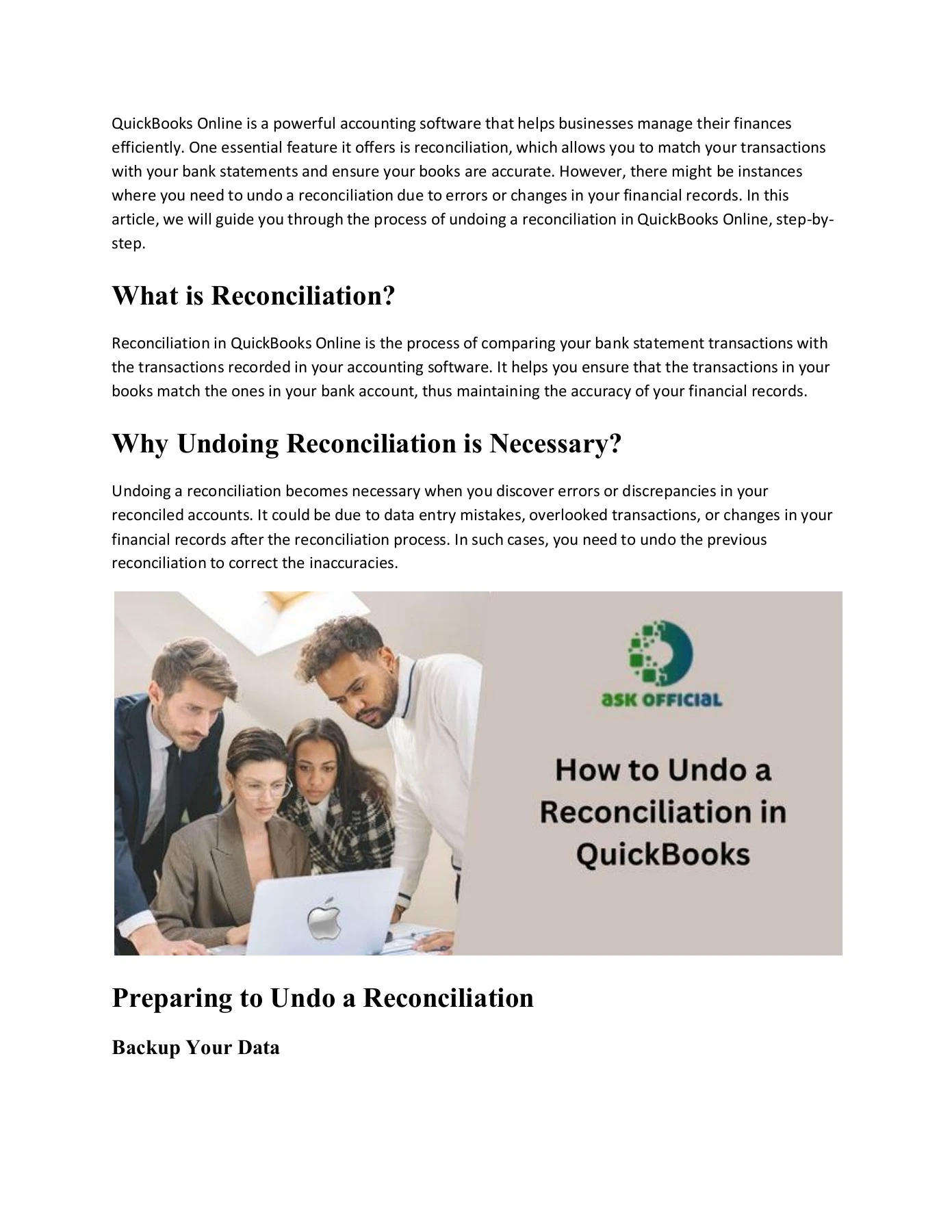 How to Undo or Delete a Reconciliation in QuickBooks - Jony Holmes ...