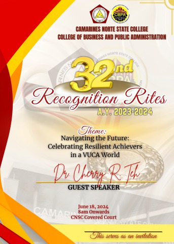 CBPA 32nd Recognition Rites Invitation
