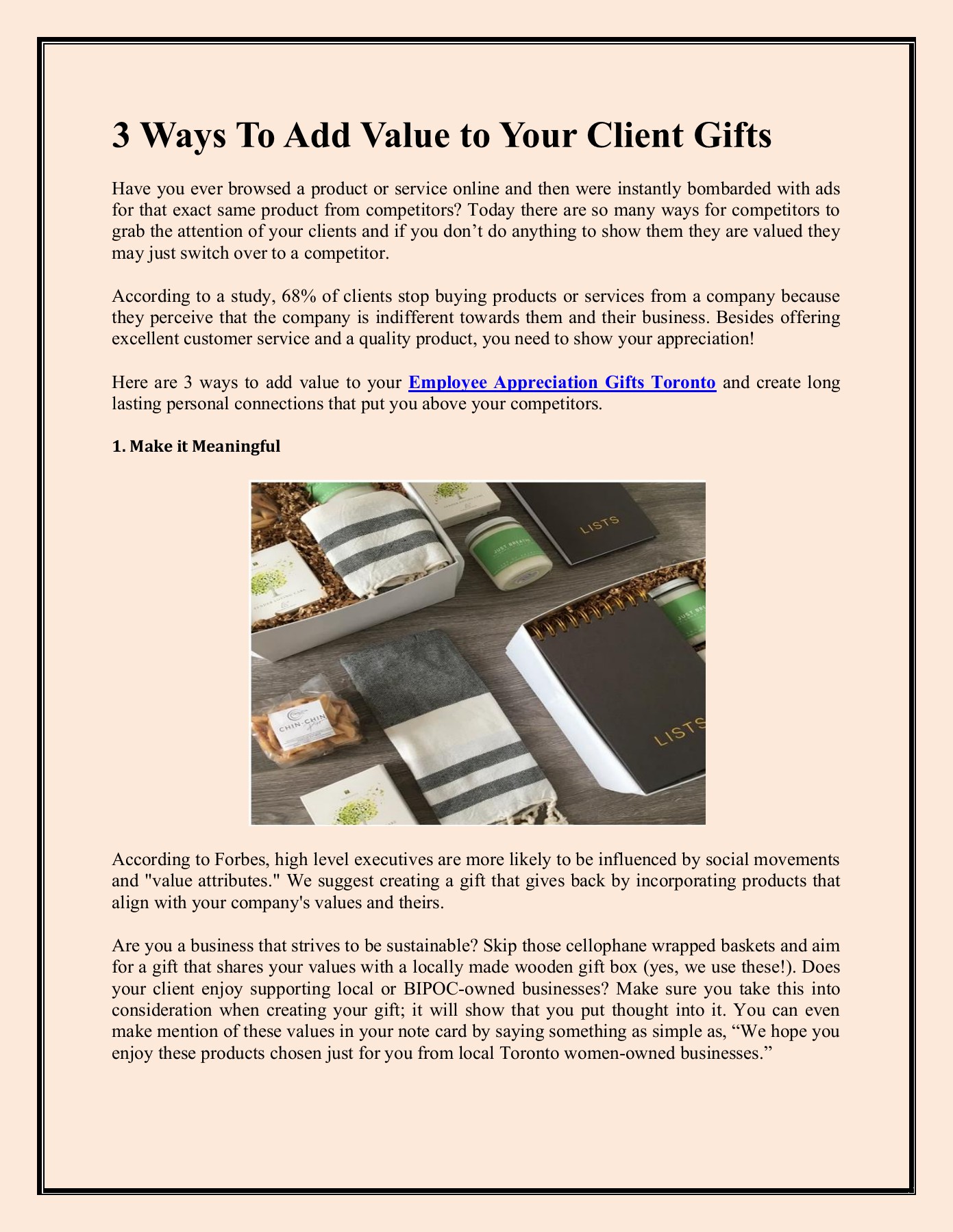 3 Ways To Add Value to Your Client Gifts - Grey Willow Gifts - Page 1 ...