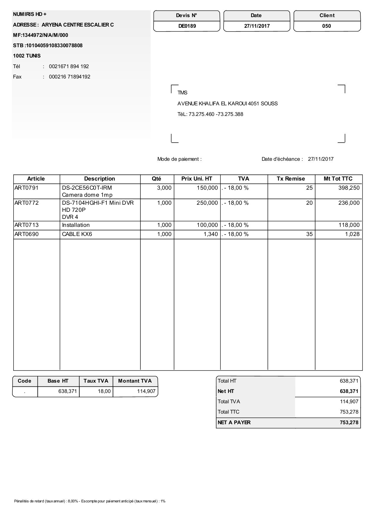 devis 2 - hamedabir - Page 1 - 1 | PDF Feuilletable en Ligne | PubHTML5