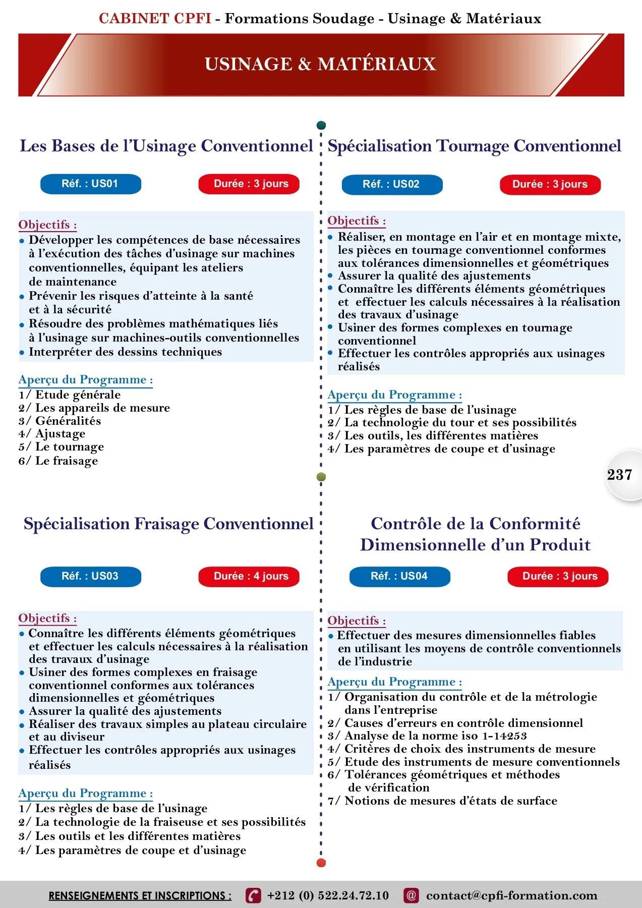 CATALOGUE OFFICIEL CPFI - INNOV MAROC - Page 237 | PDF Feuilletable en ...