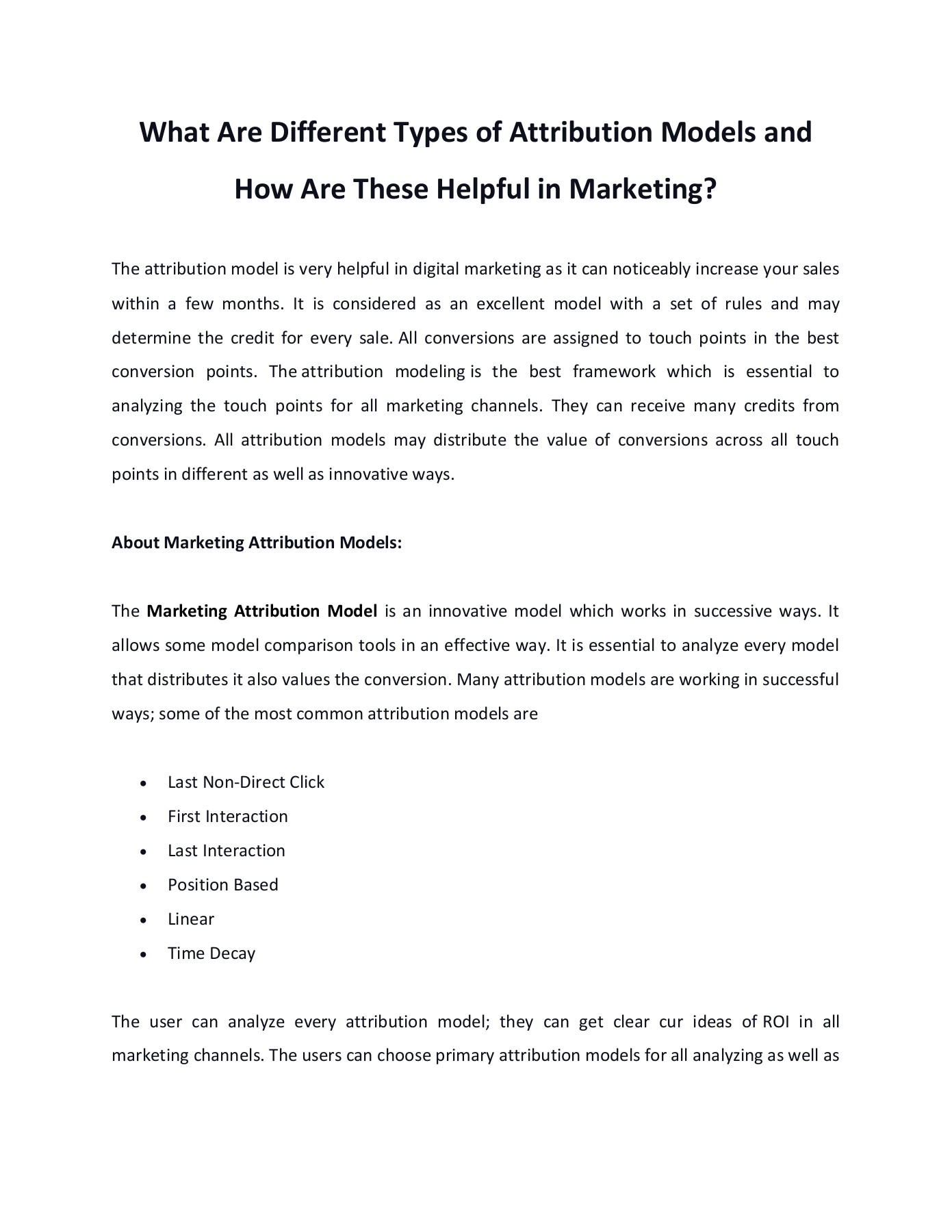 Marketing Attribution Model - Attribution Service - Page 1 - 3 | Flip ...