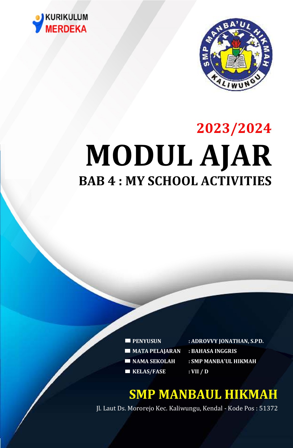 Modul Ajar Kelas 7 SMP Semester 2 - ADROVVY JONATHAN - Page 1 - 16 | Flip PDF Online | PubHTML5