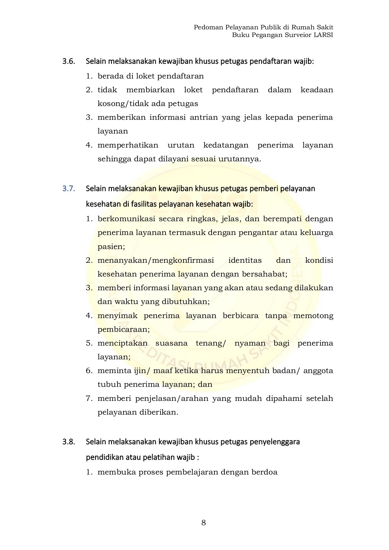 Pedoman Pelayanan Publik_combine - larsi indonesia - Kaca 12 | PDF Online | PubHTML5